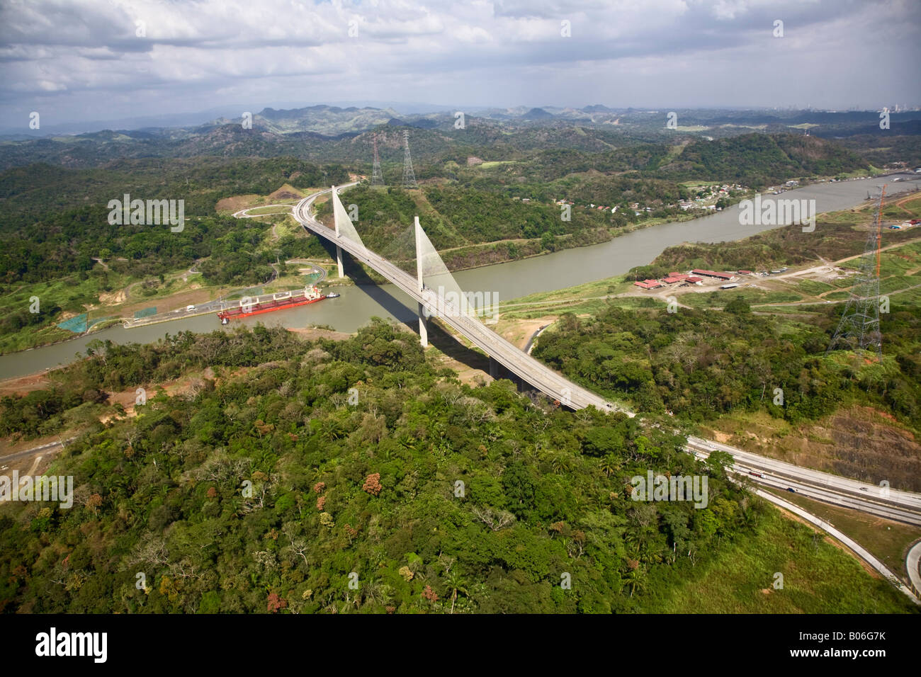 Panama, Centenario Bridge (Puente Centenario) and the Panama Canal ...