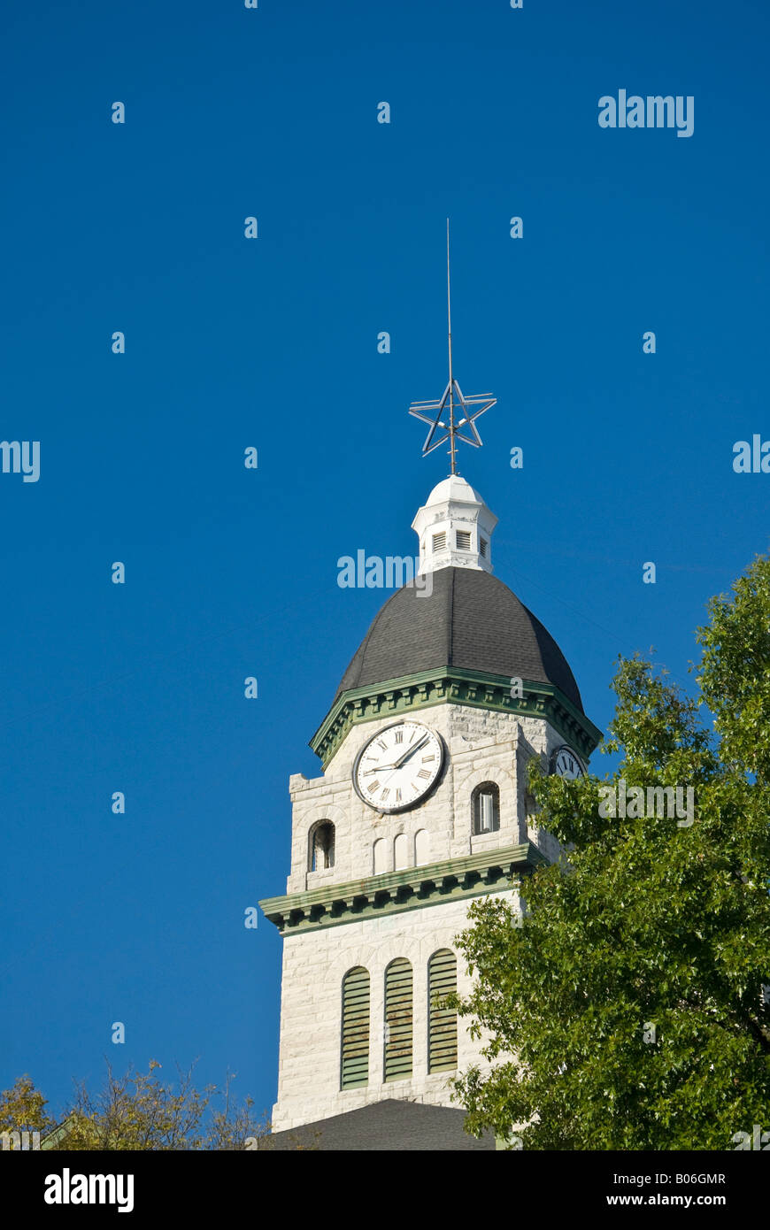 USA, Missouri, Route 66, Carthage, Public Square, Jasper County ...