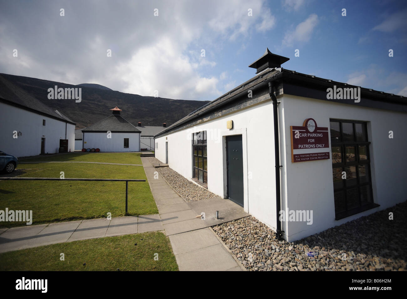 Arran Distillery Lochranza Stock Photo - Alamy