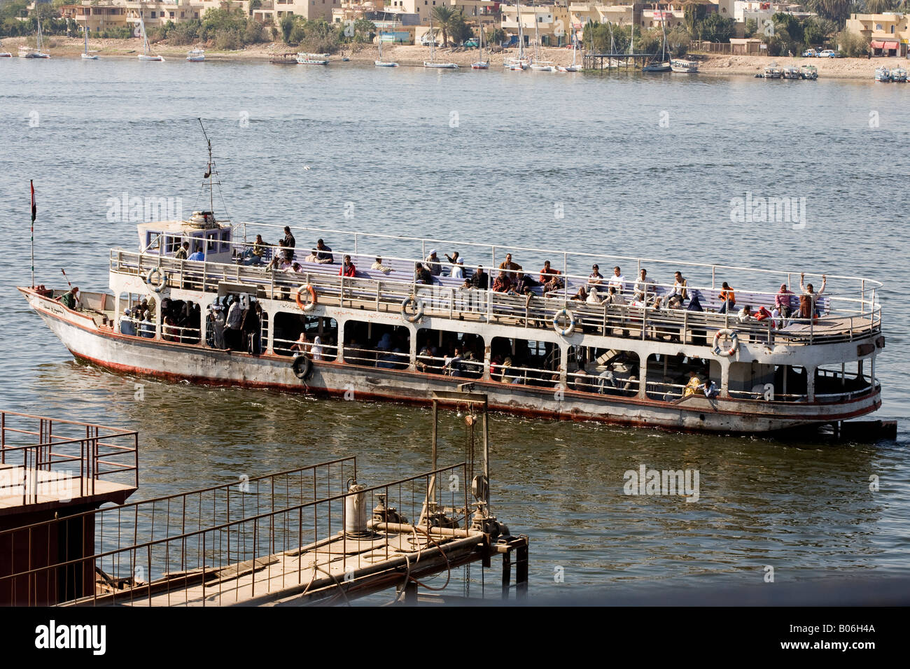 Local ferry on the Nile at Luxor, Egypt, North Africa Stock Photo - Alamy