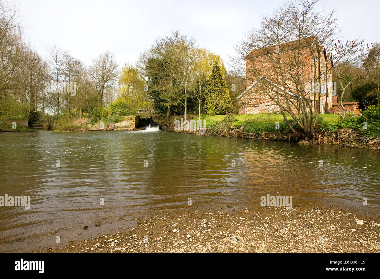 Oxnead Mill, river Bure "North Norfolk" UK Stock Photo - Alamy