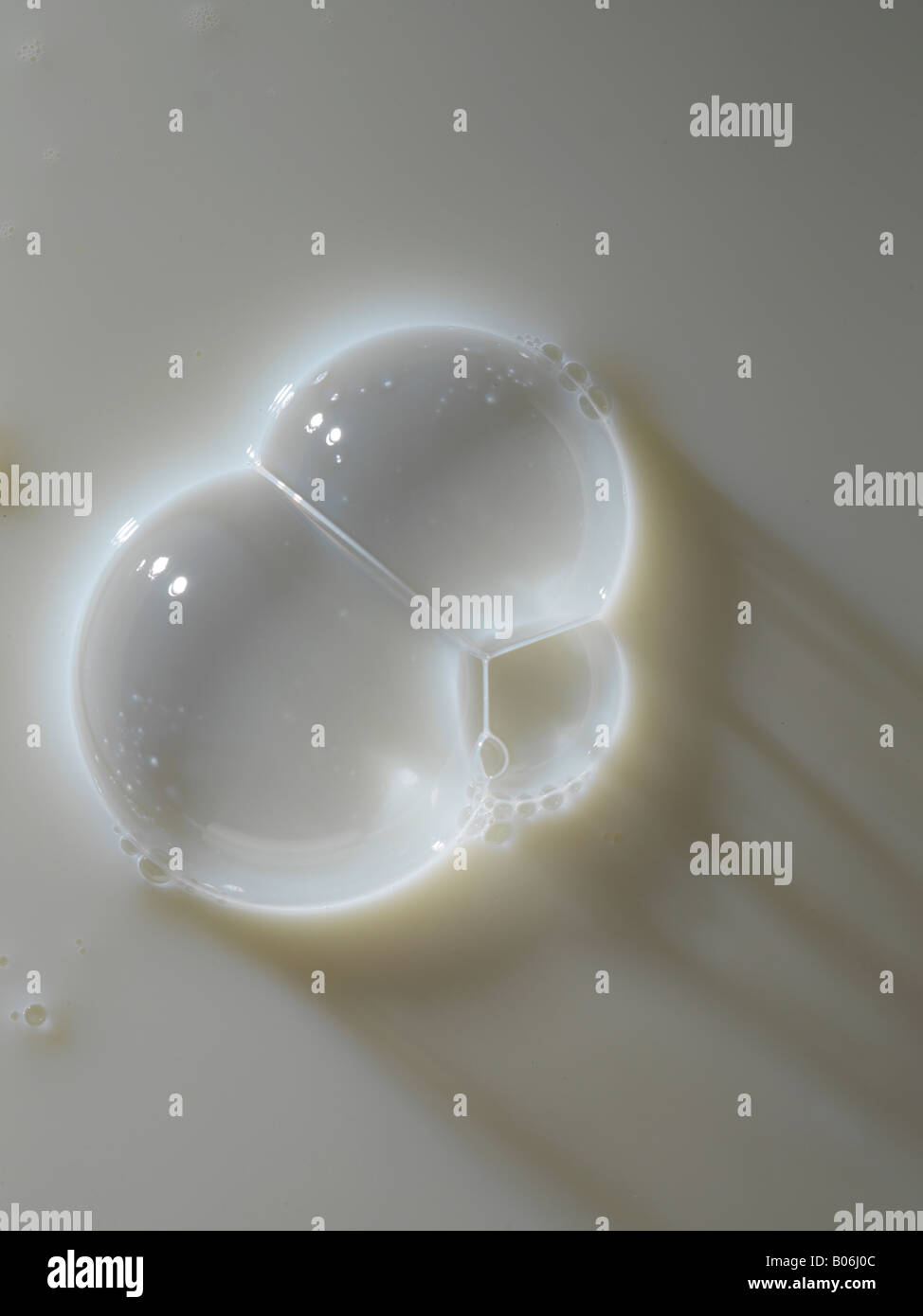group of two identical bubbles Stock Photo - Alamy