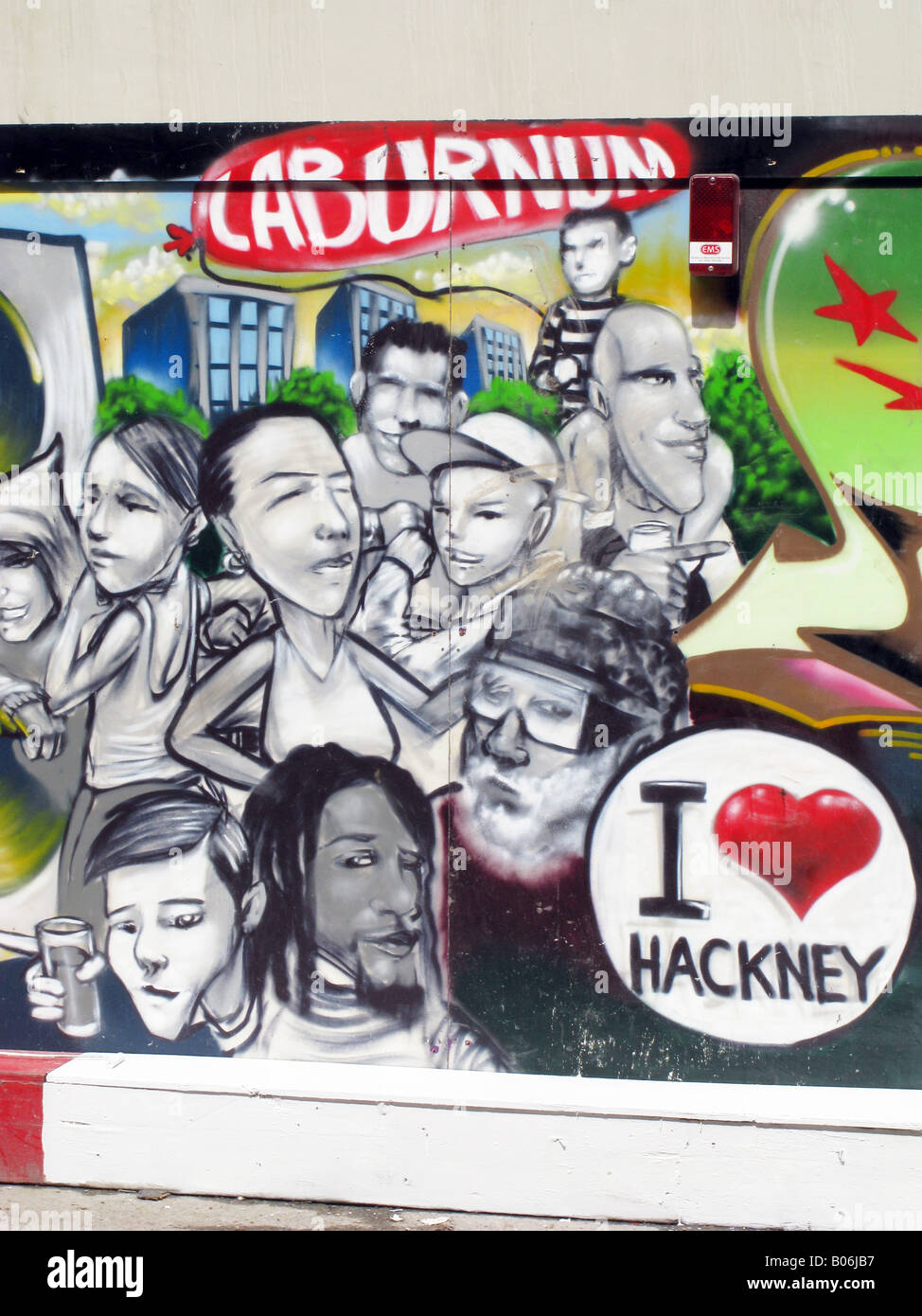UK COMMUNITY MURAL IN HACKNEY LONDON ENGLAND Photo © Julio Etchart ...