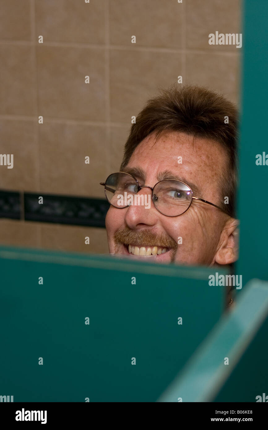 Bathroom stall hi-res stock photography and images - Alamy