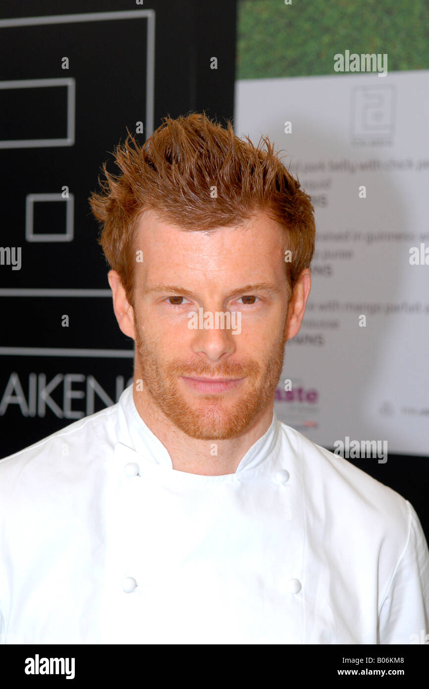 Taste of London Show , celebrity chef Tom Aikens in whites of superb ...