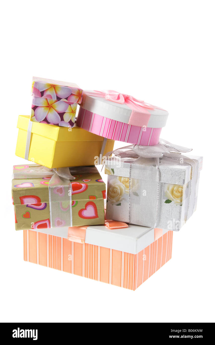 Stack of Gift Boxes Stock Photo - Alamy