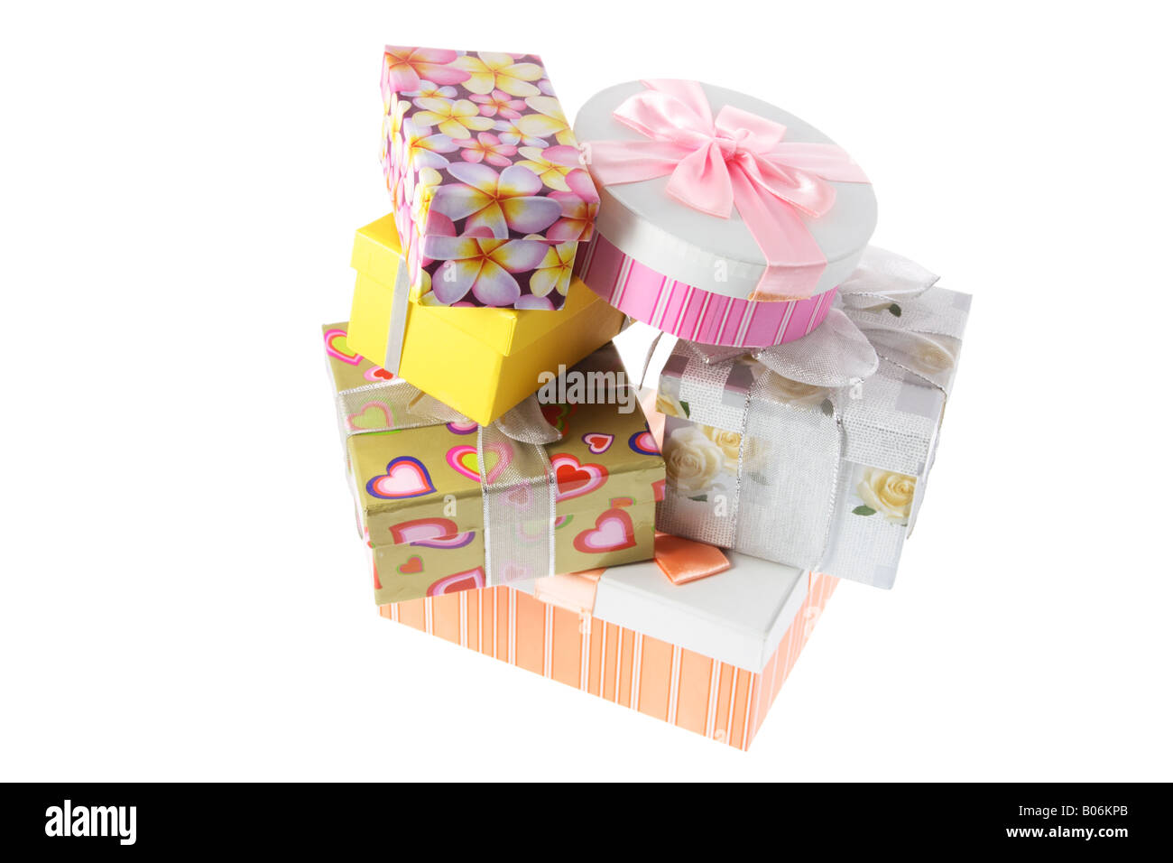 Stack of Gift Boxes Stock Photo - Alamy