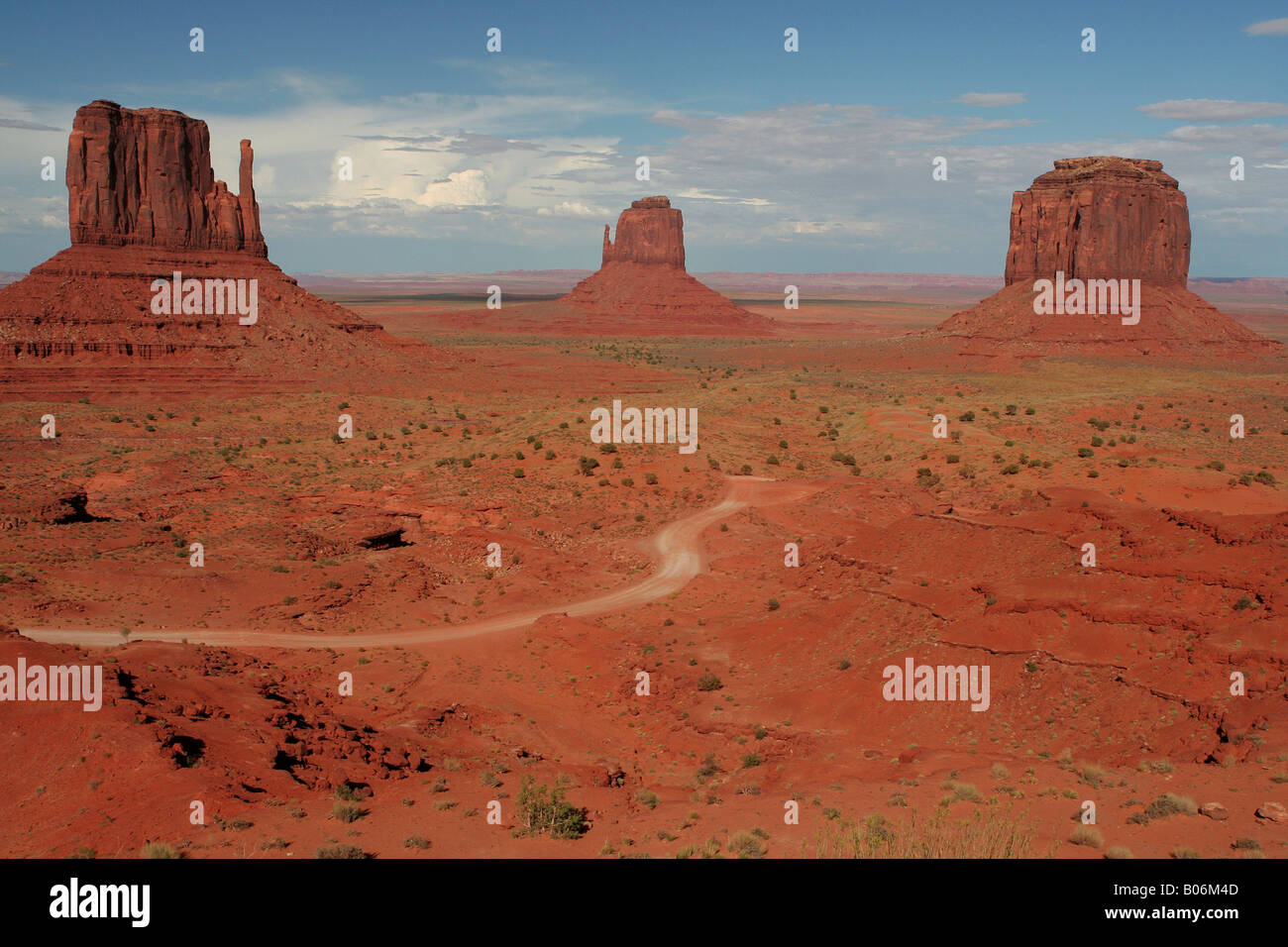The Mittens in Monument Valley Navajo Tribal Park in Northern Arizona ...