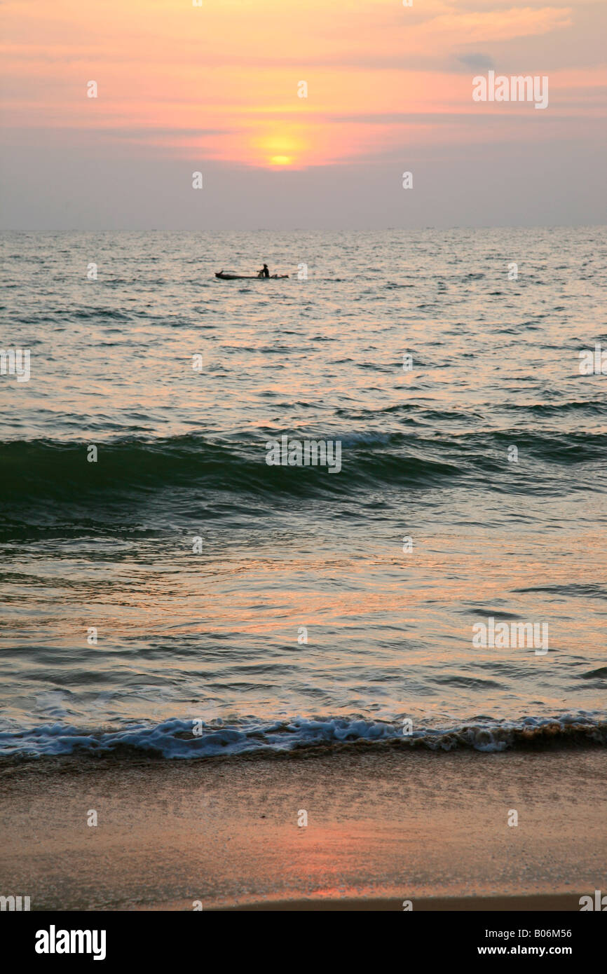 sunset at kerala beach Stock Photo - Alamy