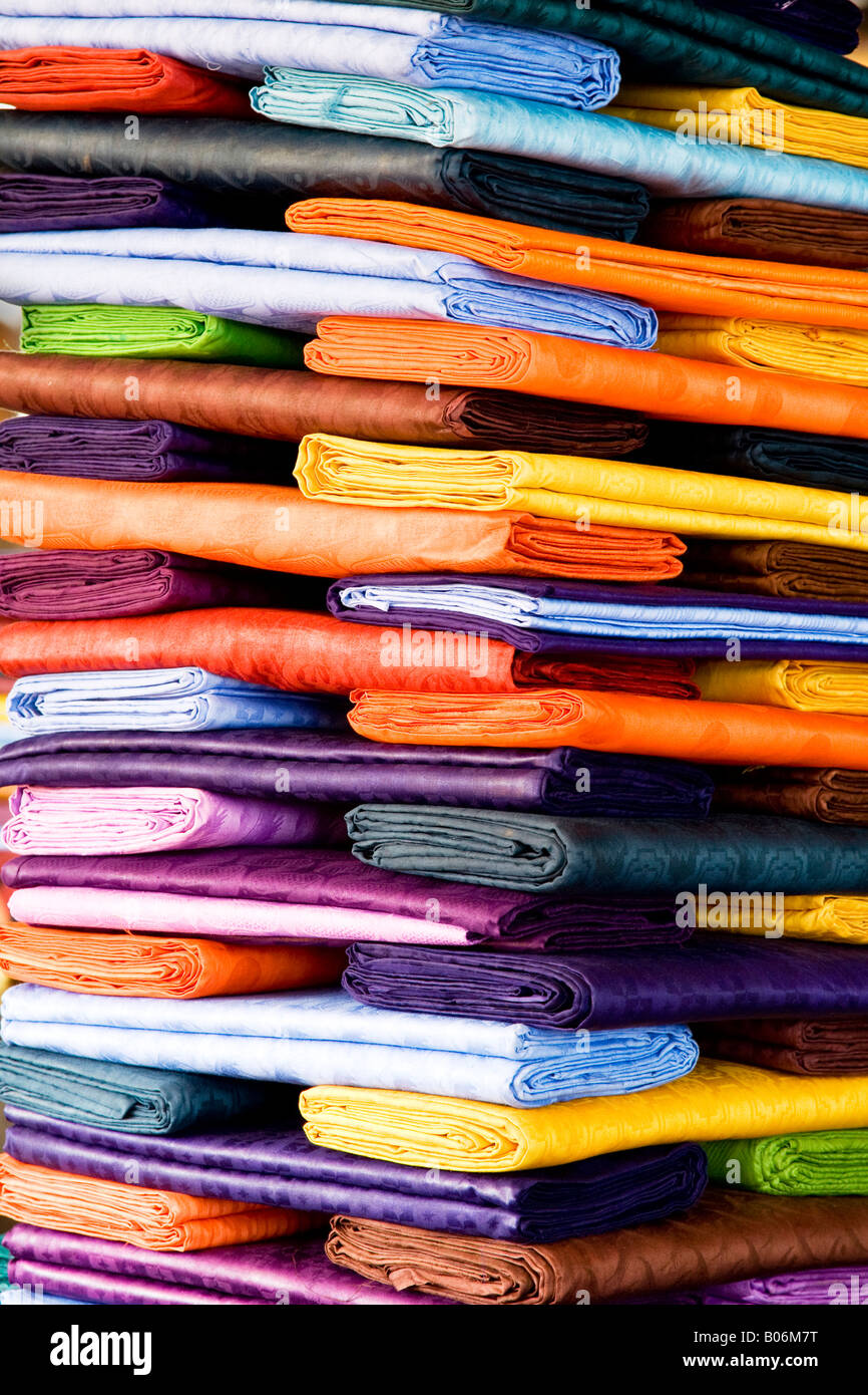 Mulit colored fabric hi-res stock photography and images - Alamy