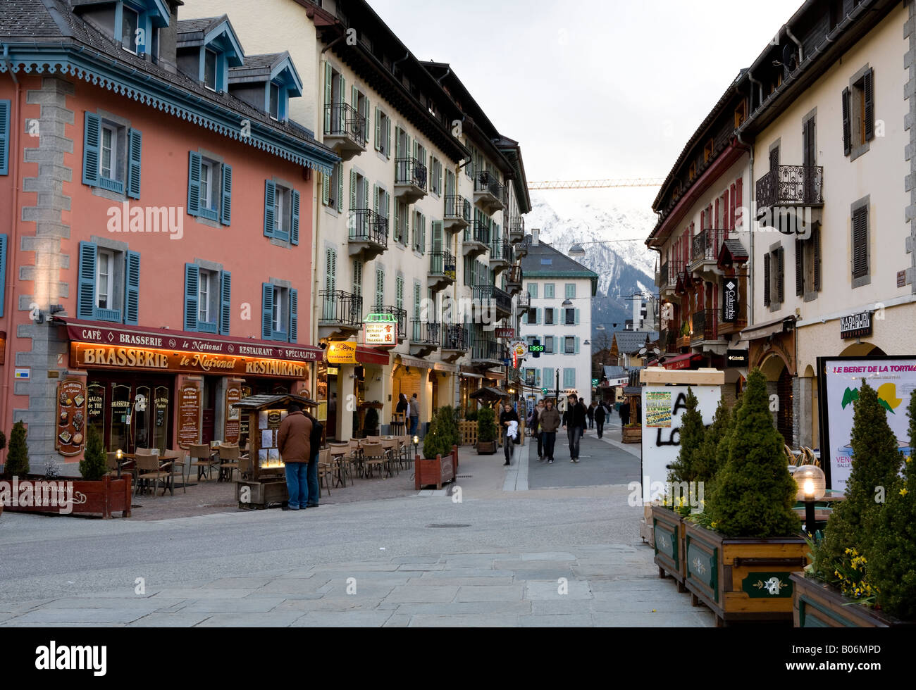 Local Architecture In Chamonix Town The Alps France Europe Stock Photo ...