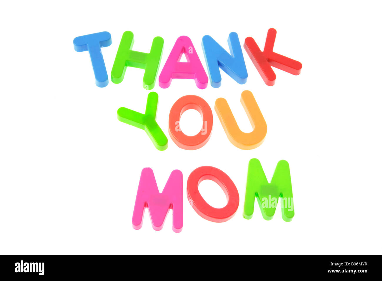 Thank You Mom Stock Photo - Alamy