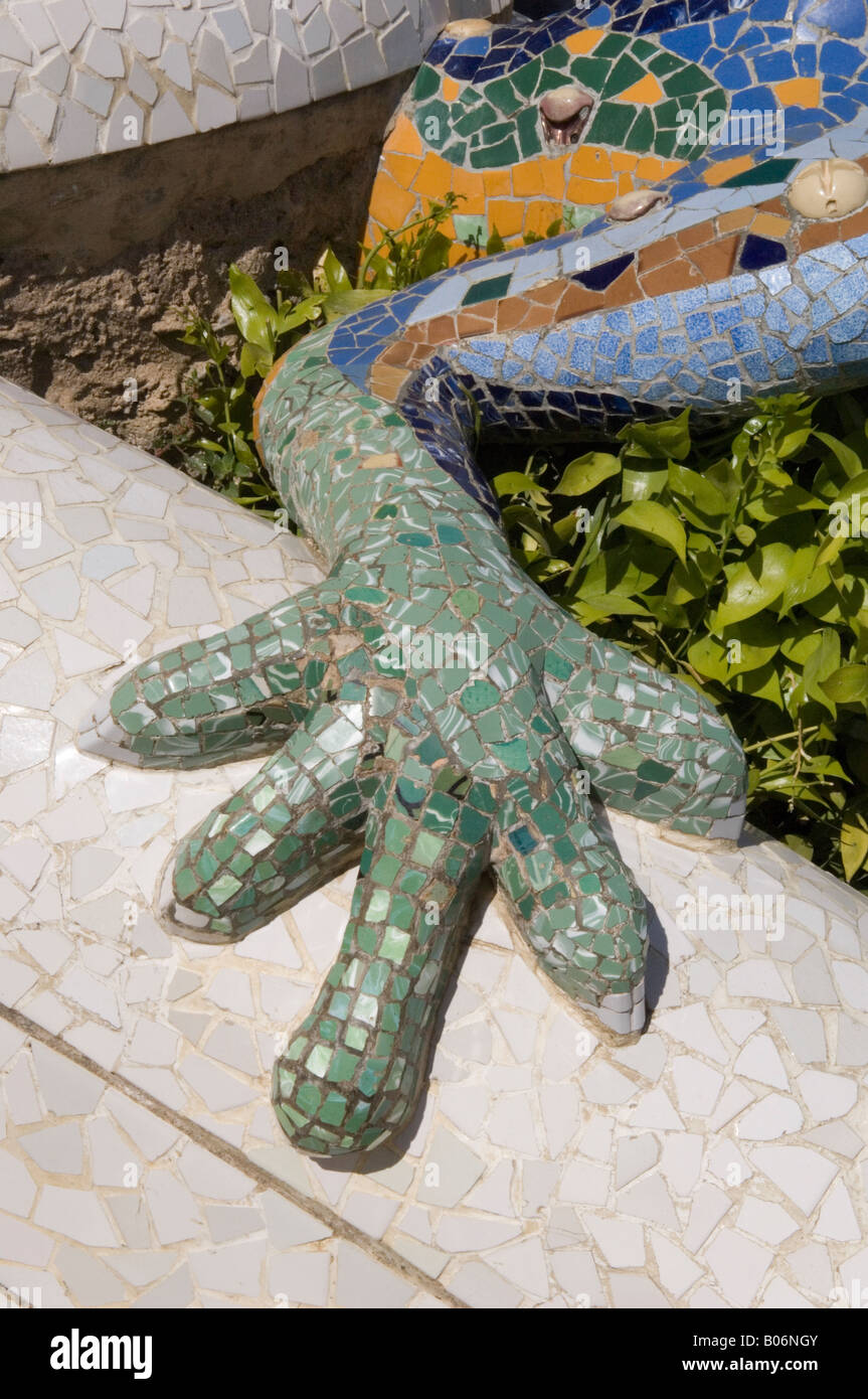 Parc Guell Barcelona Catalunya Spain Stock Photo - Alamy
