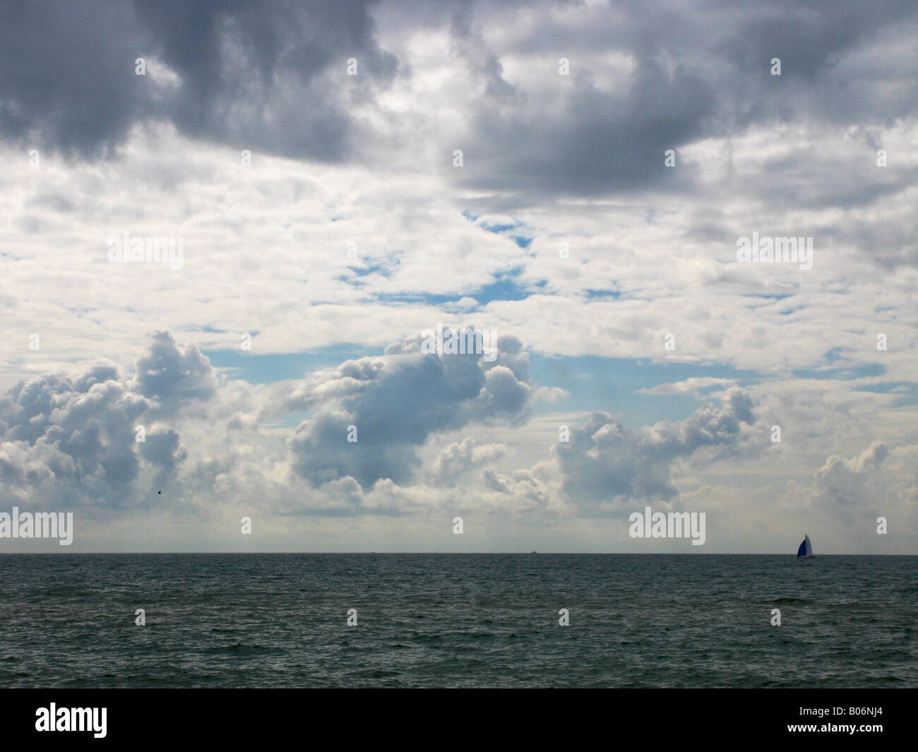 The Englaish Channel off the coast of Brighton England UK Stock Photo ...