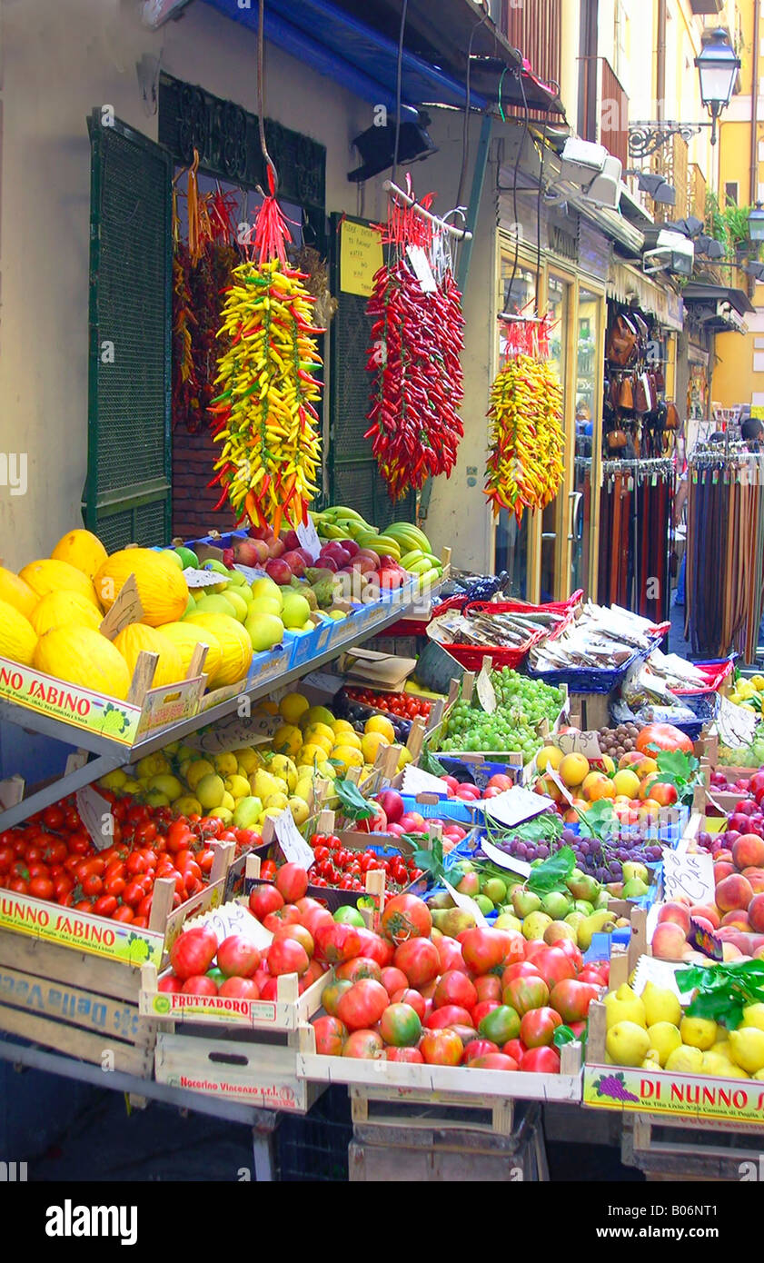 A fruit stand in Sorrento, Italy Stock Photo - Alamy