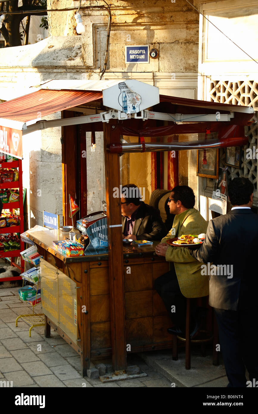 Two Turkish man in a small Corner shop at Hagia Sophia Square - St ...