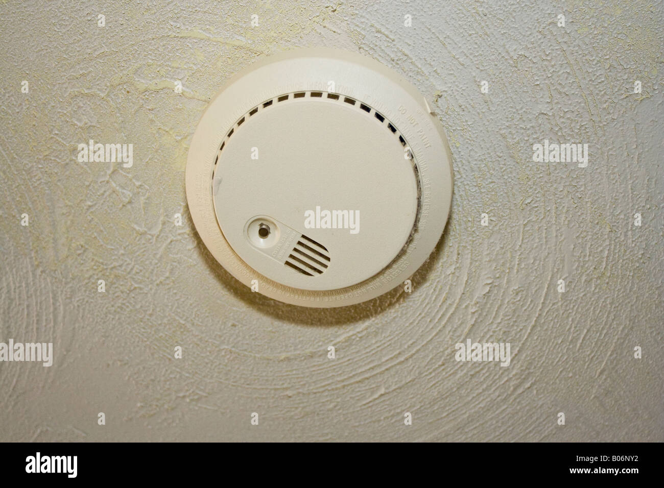 Battery Operated Fire Detector Mounted to the Ceiling Stock Photo - Alamy