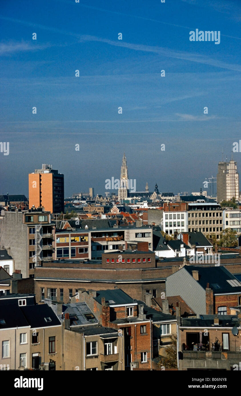 Antwerp skyline, Belgium Stock Photo - Alamy