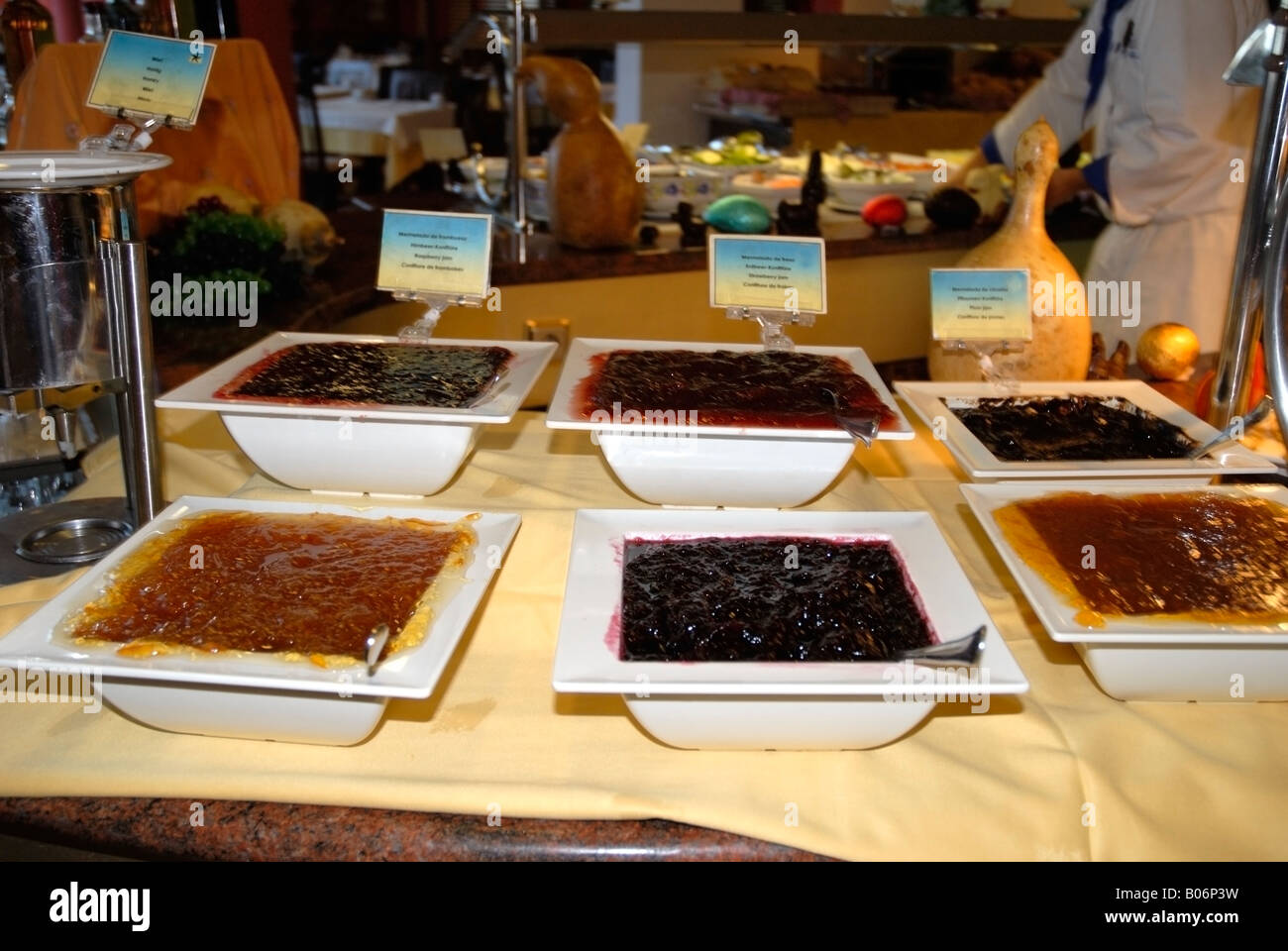 Breakfast Buffet in Lanzarote Spain Stock Photo - Alamy