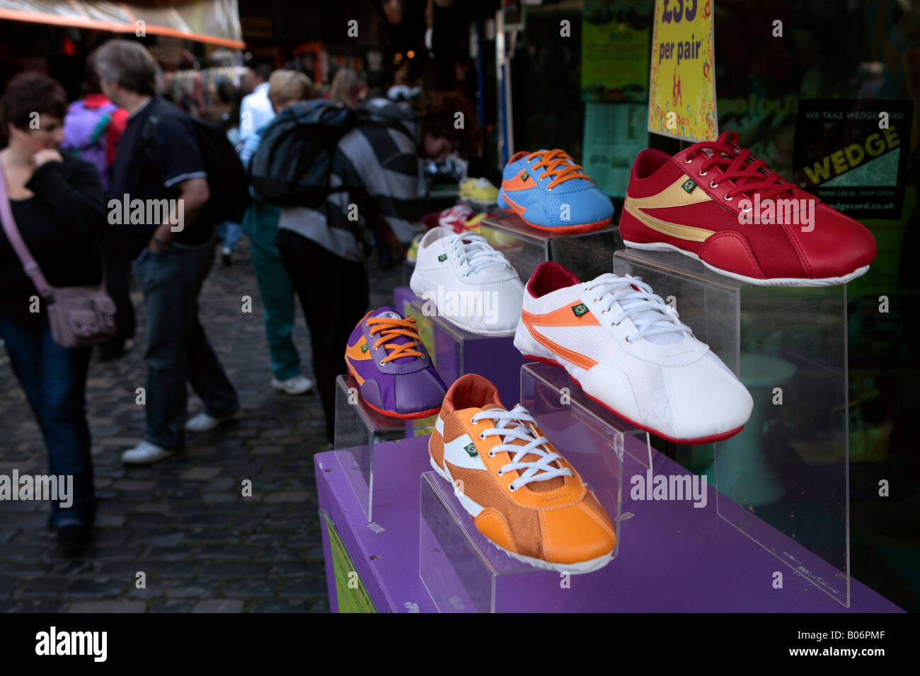 Shoes display stand market hi-res stock photography and images - Alamy