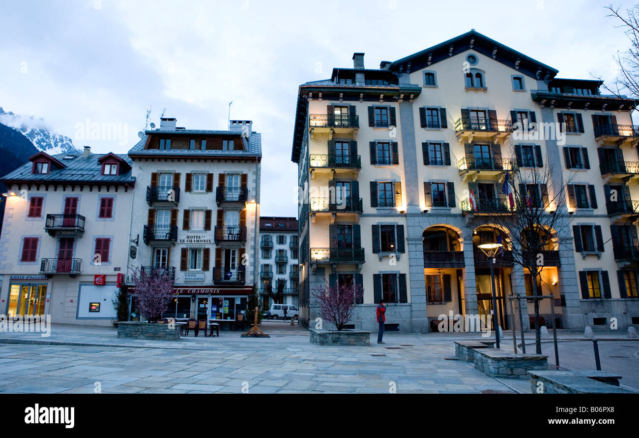 Local Architecture In Chamonix Town The Alps France Europe Stock Photo ...