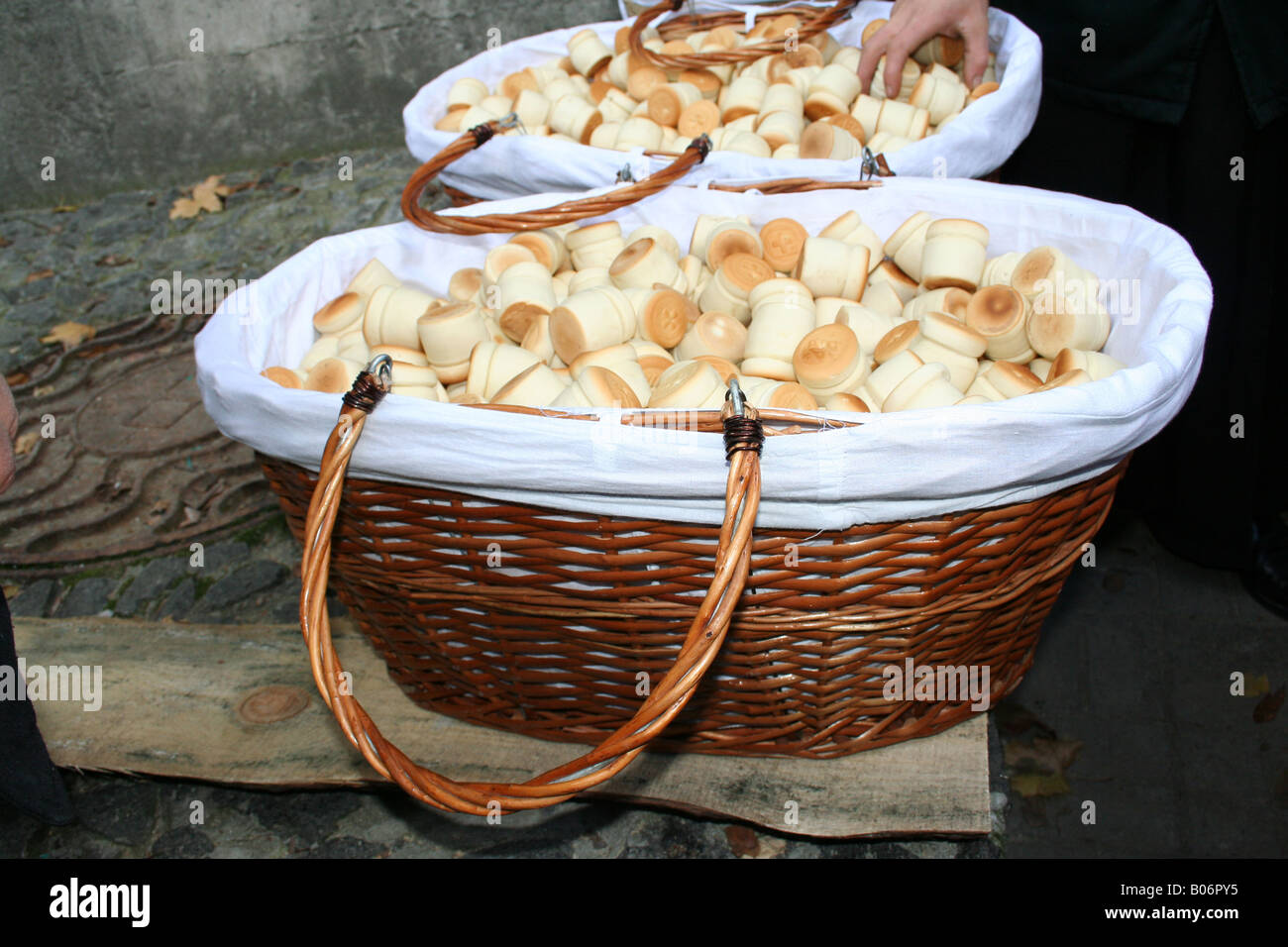 Big christian holiday - church bread Stock Photo - Alamy