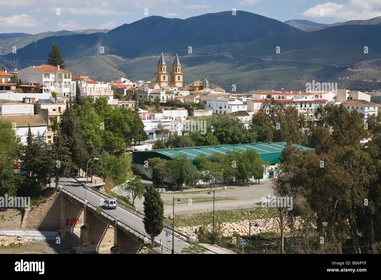Orgiva called Gateway to La Alpujarra Granada Province Spain Stock ...