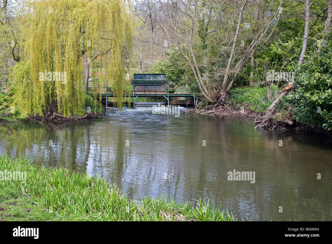 One of the many sluice gates on the Bure river keeping levels from the ...