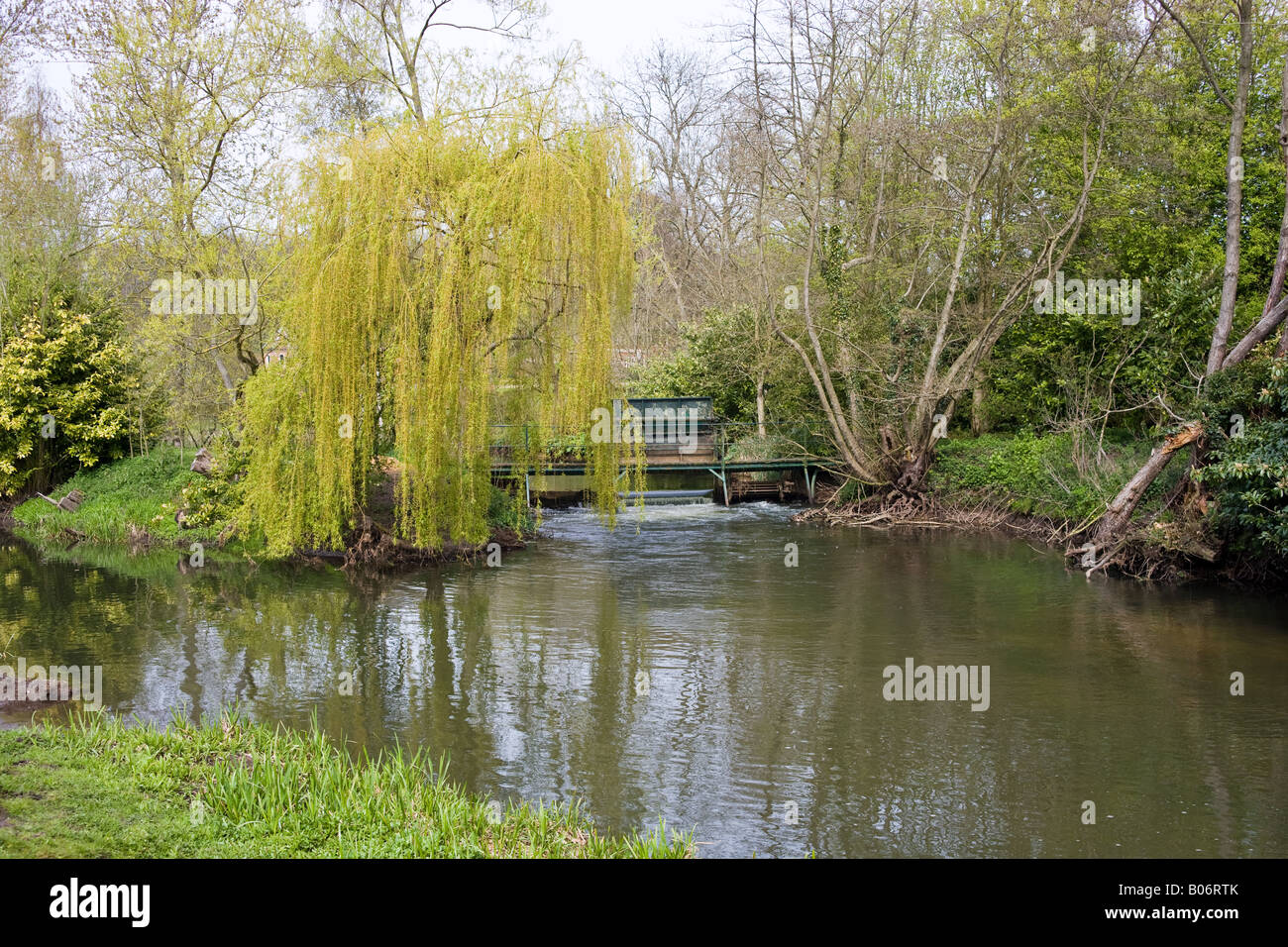 One of the many sluice gates on the Bure river keeping levels from the ...