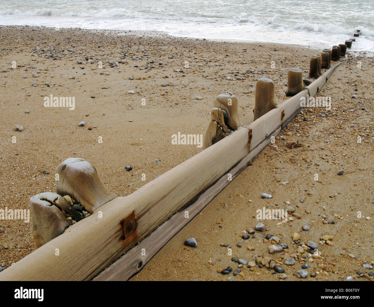 Groynes along the beach at Brighton England UK Stock Photo - Alamy