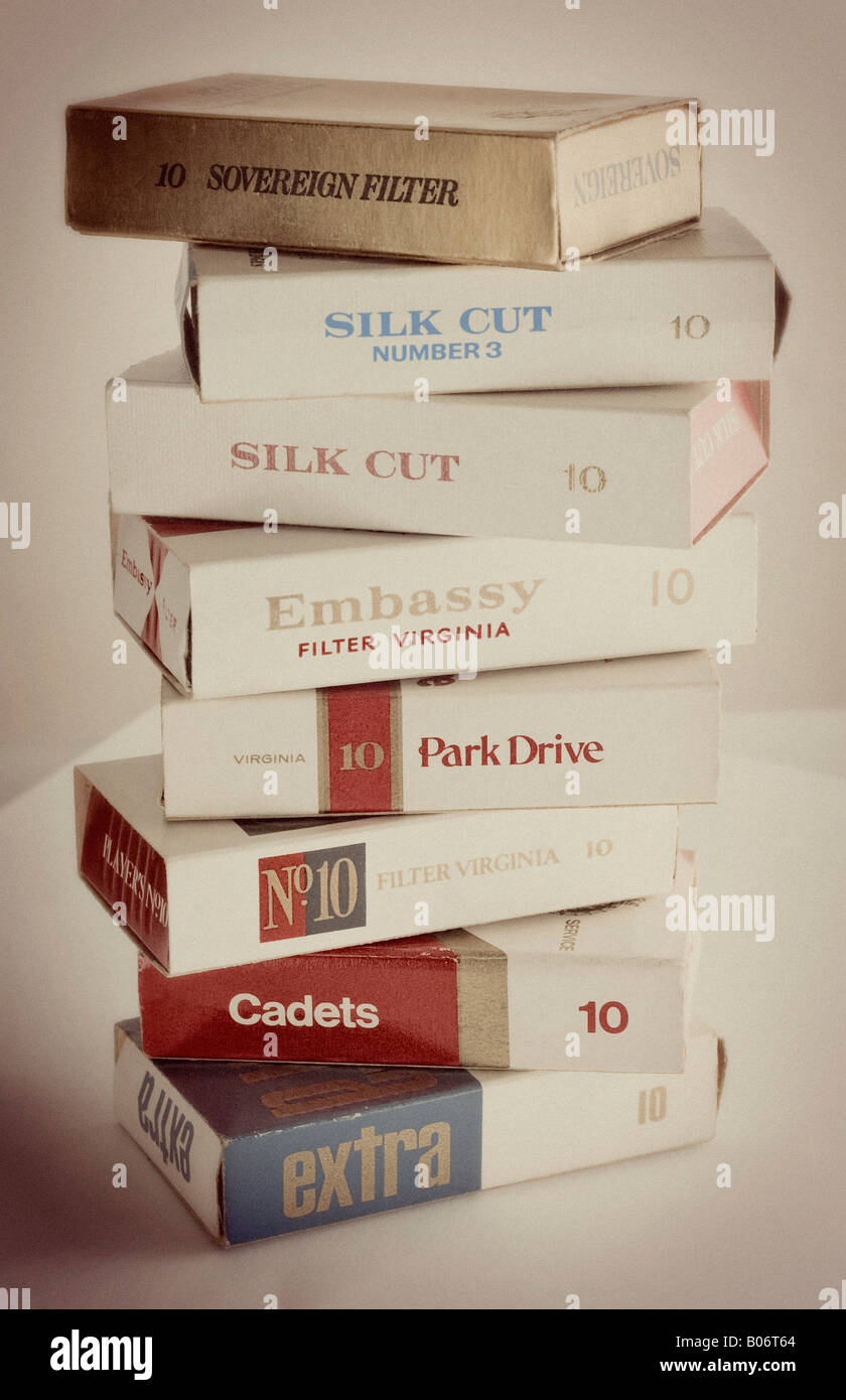 Old cigarette brands hi-res stock photography and images - Alamy