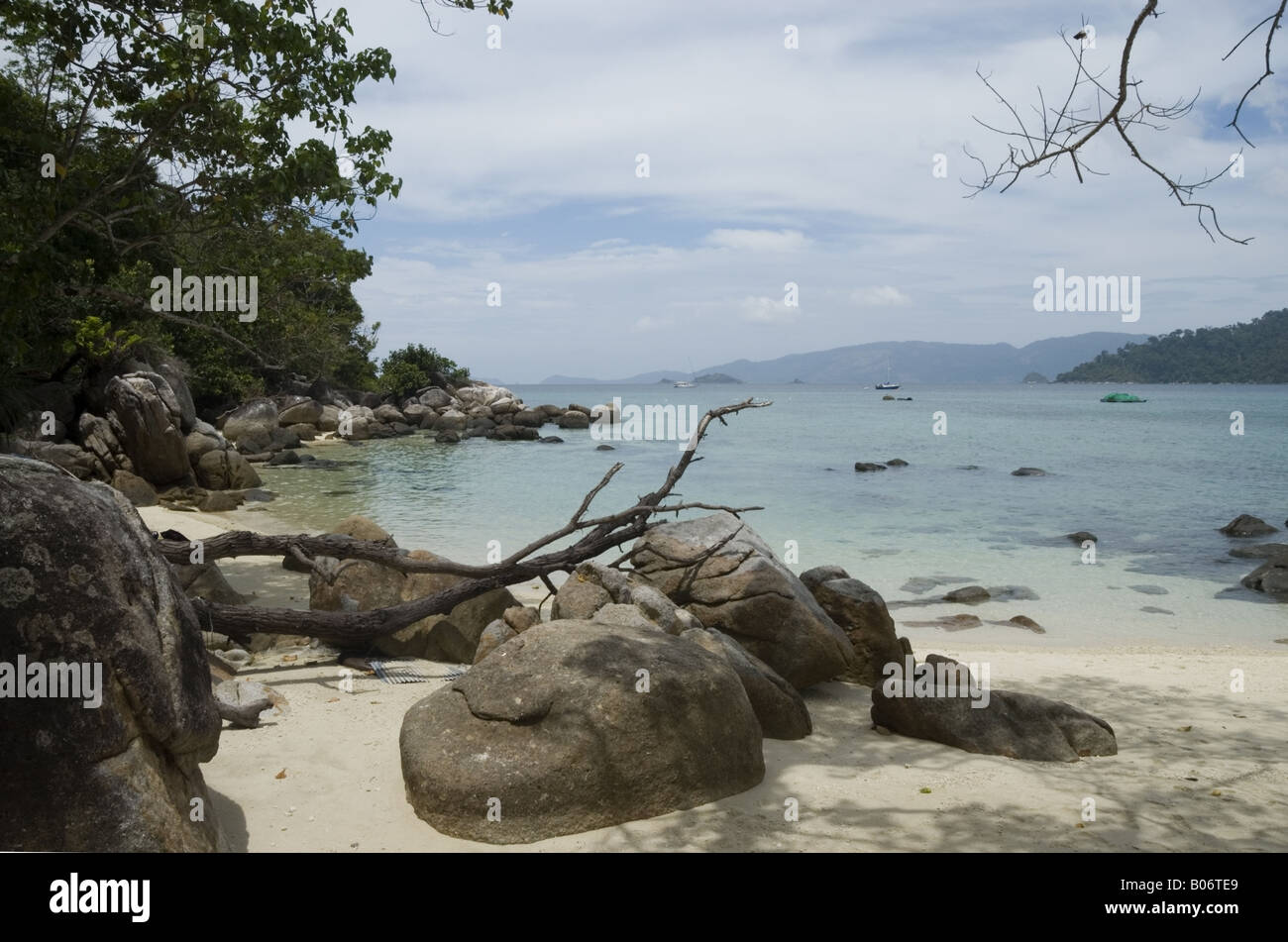 Quiet corner of a tropical paradise Stock Photo - Alamy