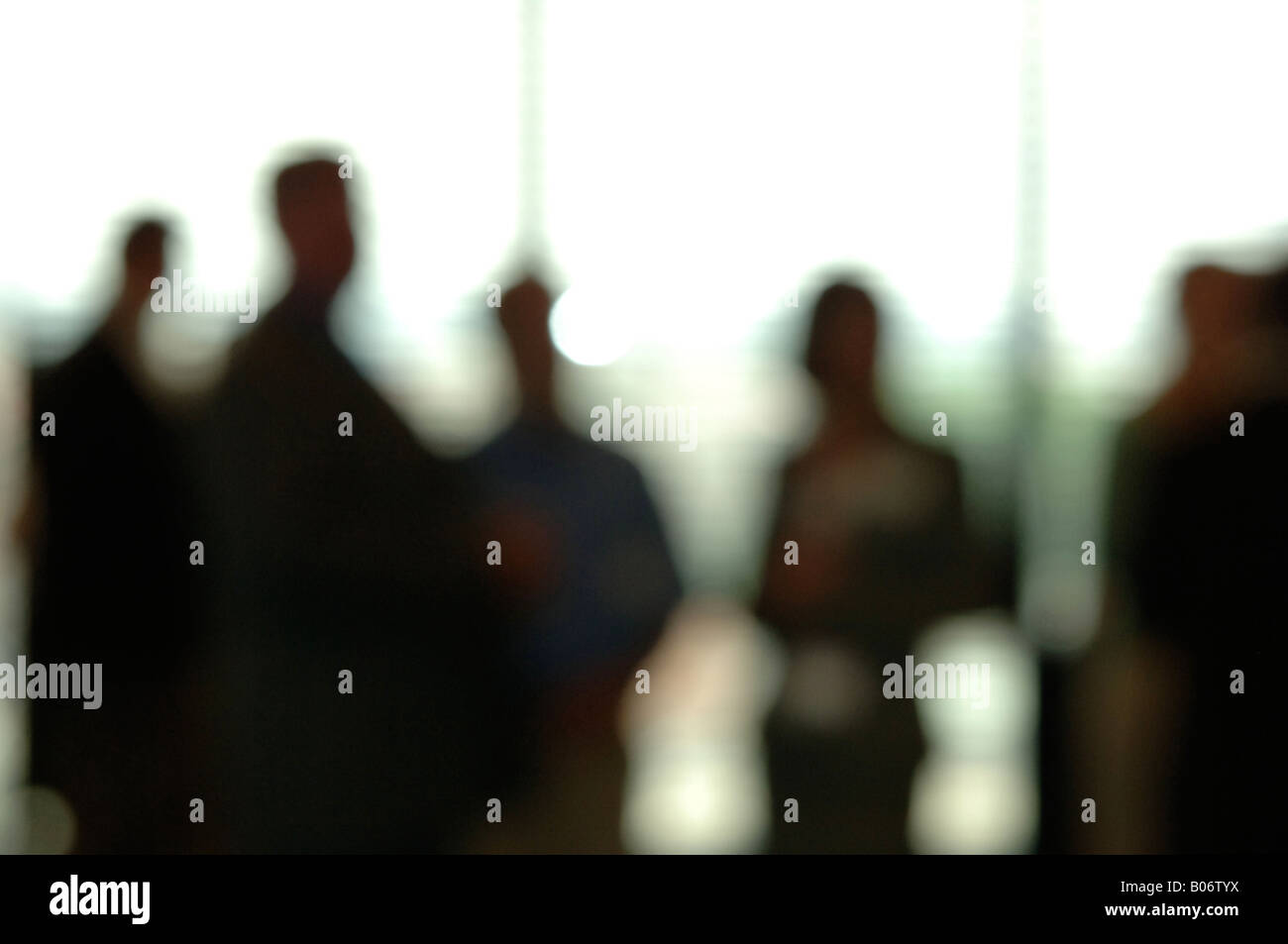 Abstract blurred group of people at networking event Stock Photo - Alamy