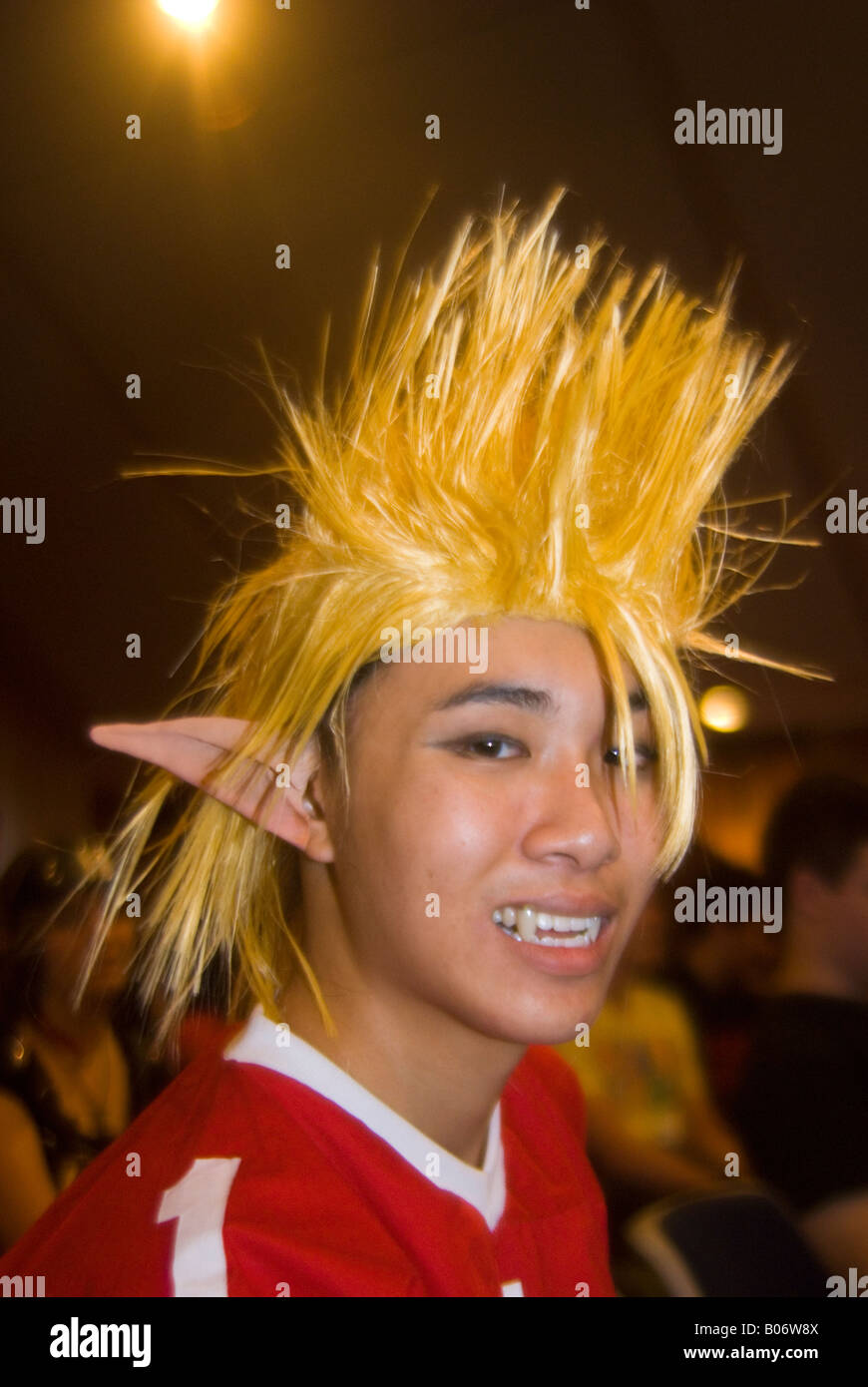 Young man in cosplay costume Stock Photo - Alamy