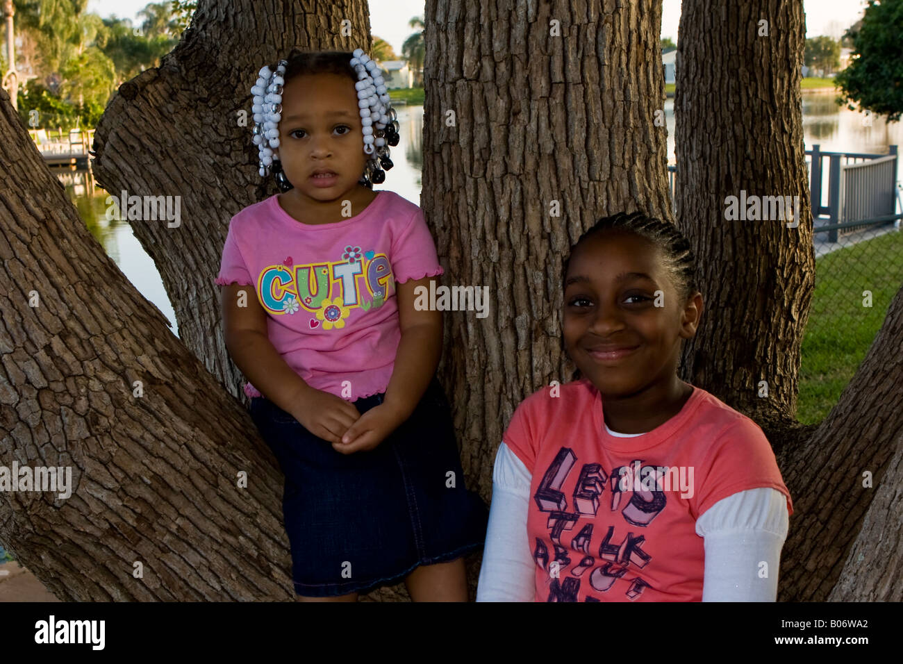 African American Children Smiling Stock Photo - Alamy