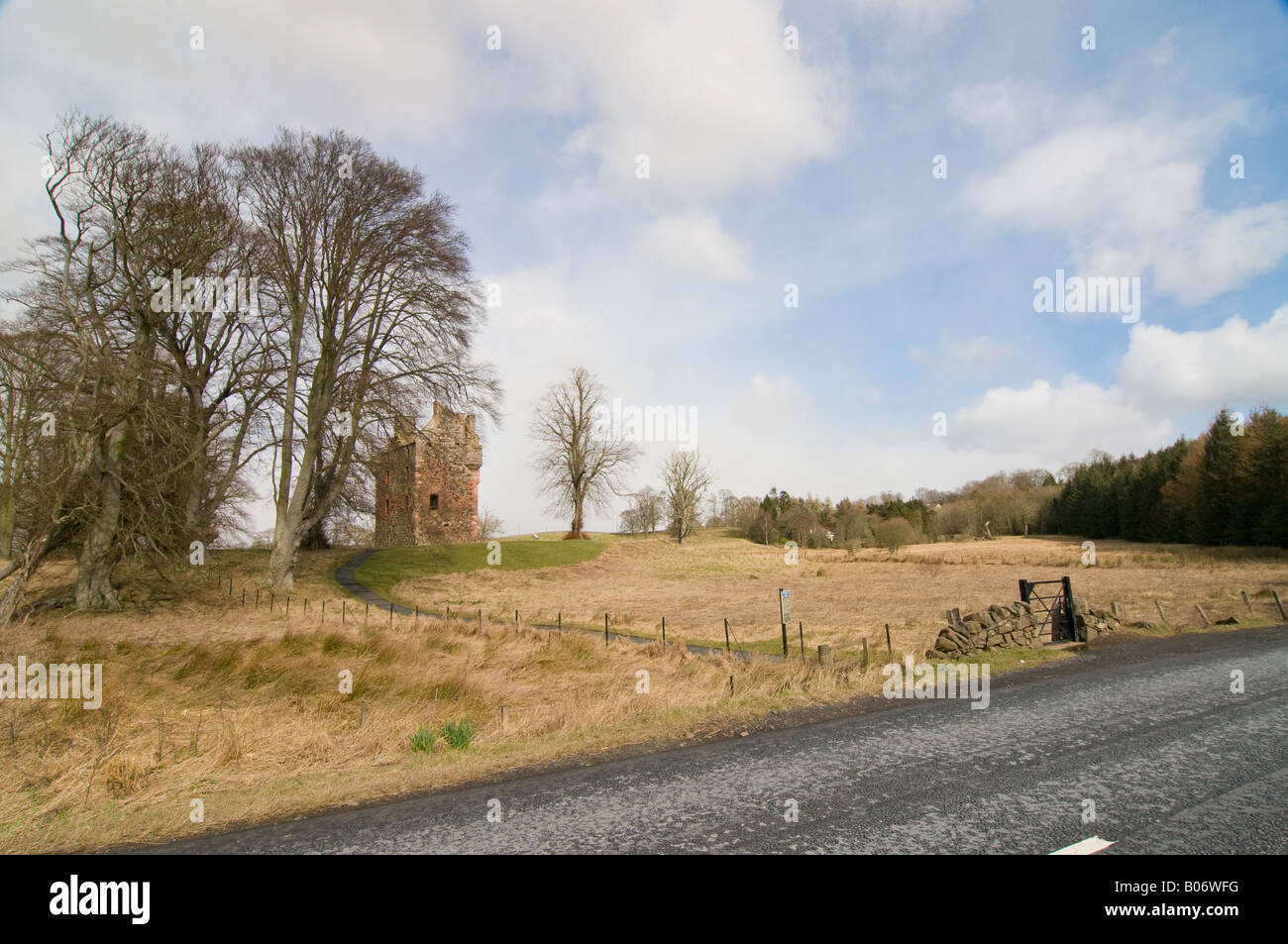 L plan tower castle hi-res stock photography and images - Alamy