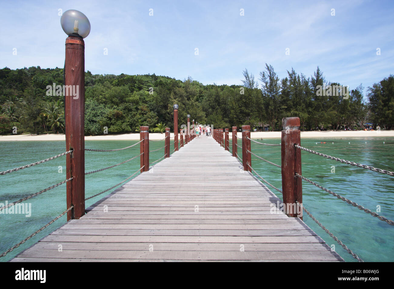 Jetty On Pulau Manukan, Tunku Abdul Rahman National Park, Kota Kinabalu ...