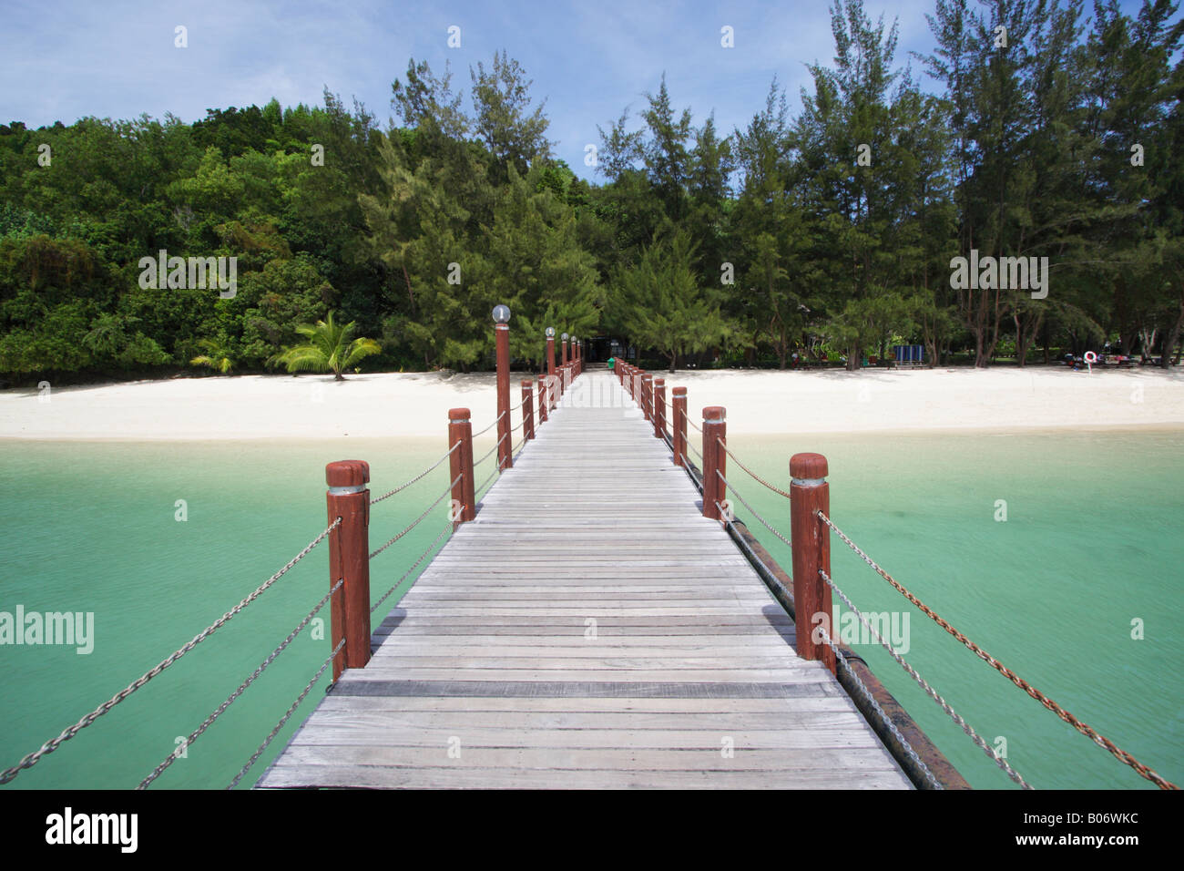 Jetty On Pulau Manukan, Tunku Abdul Rahman National Park, Kota Kinabalu ...
