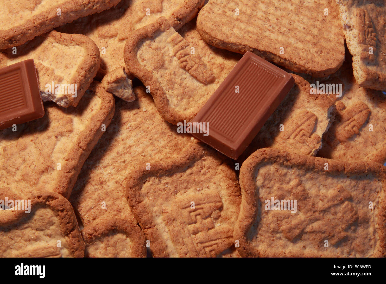 Biscuits and chocolates Stock Photo - Alamy
