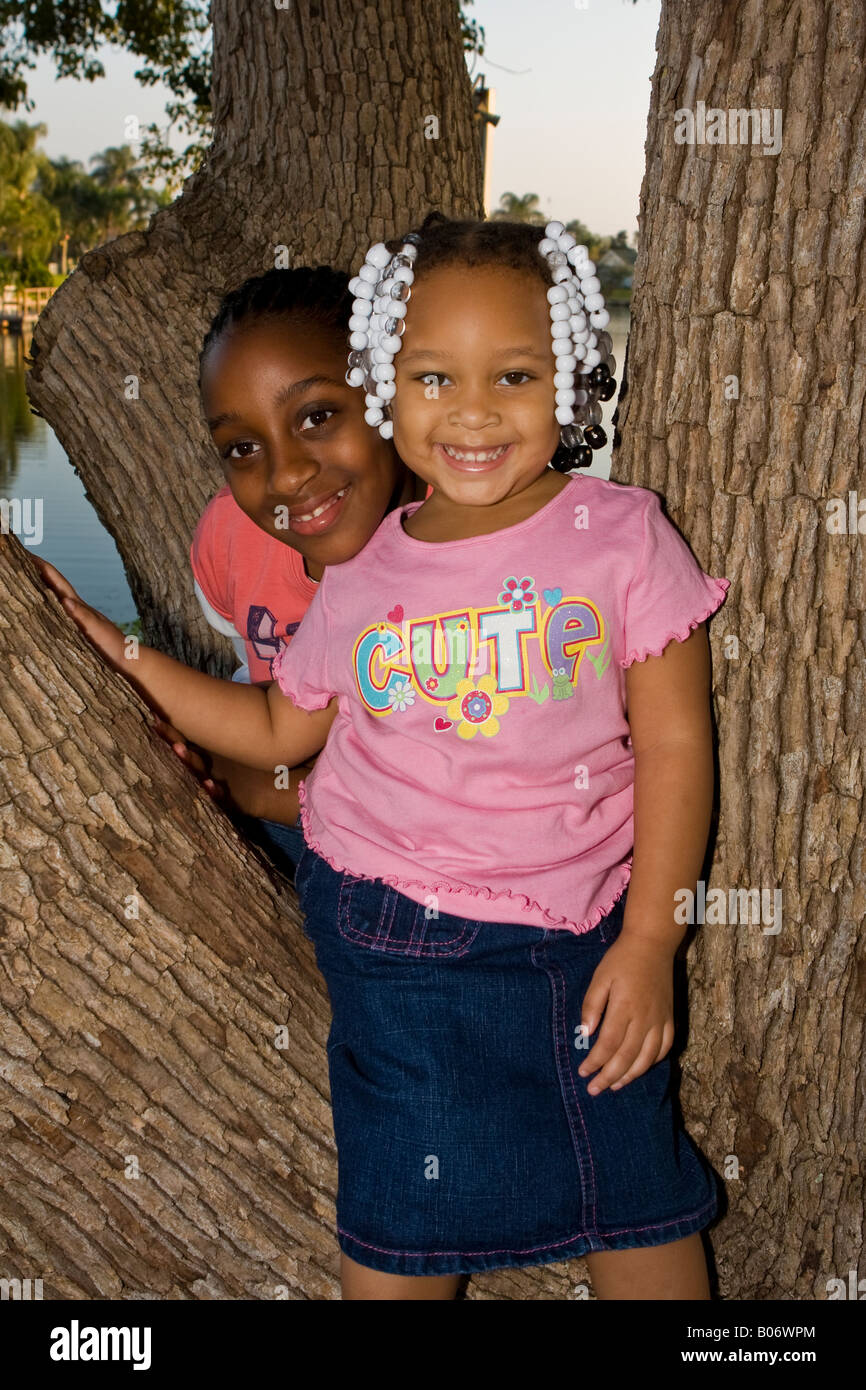 African American Children Smiling Stock Photo - Alamy