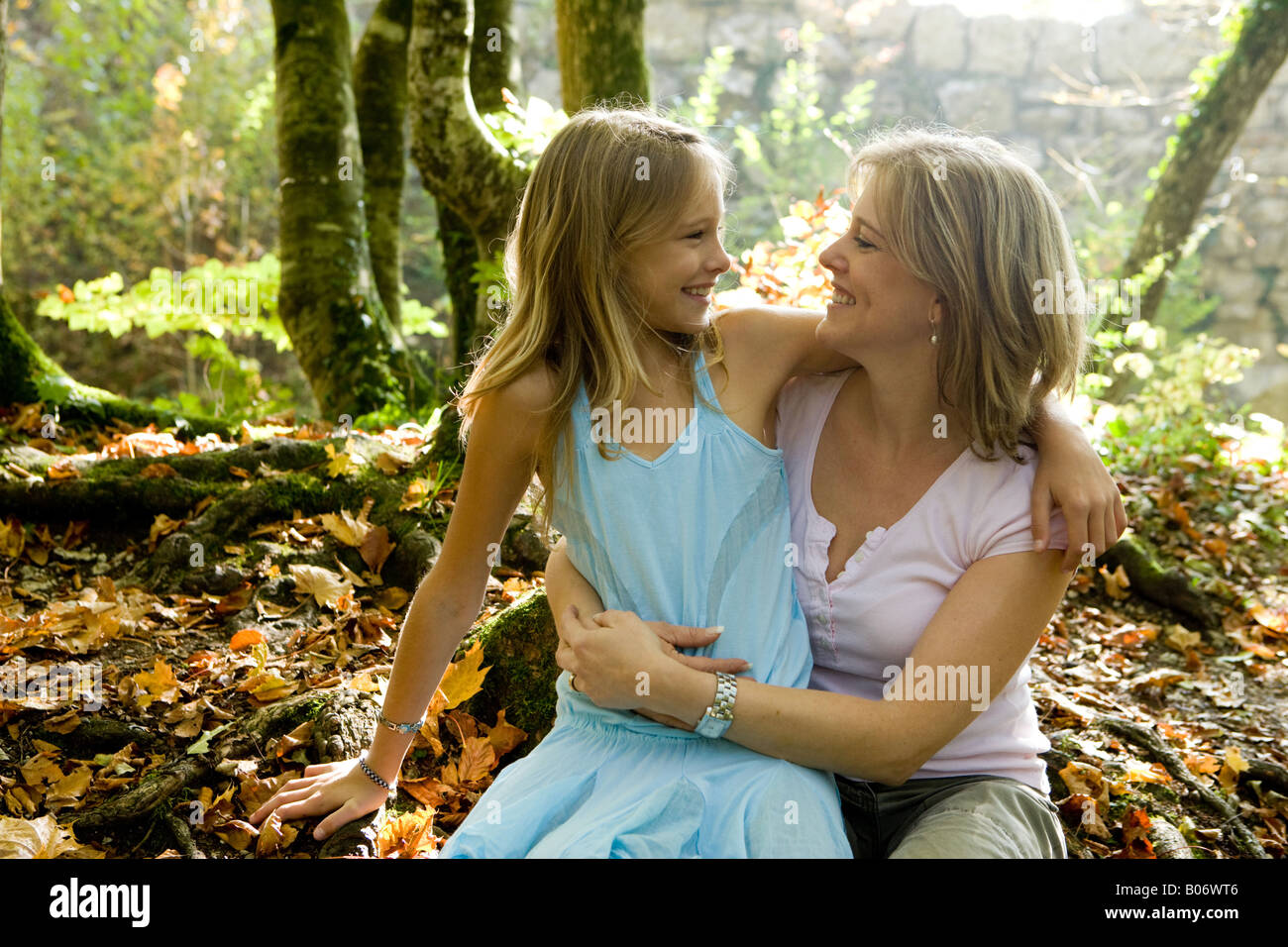 Mother and daughter Stock Photo - Alamy