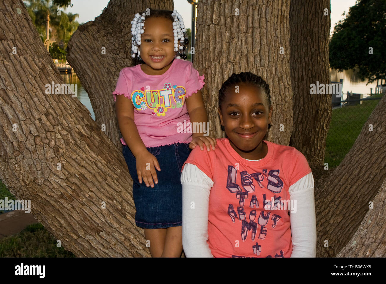 African American Children Smiling Stock Photo - Alamy