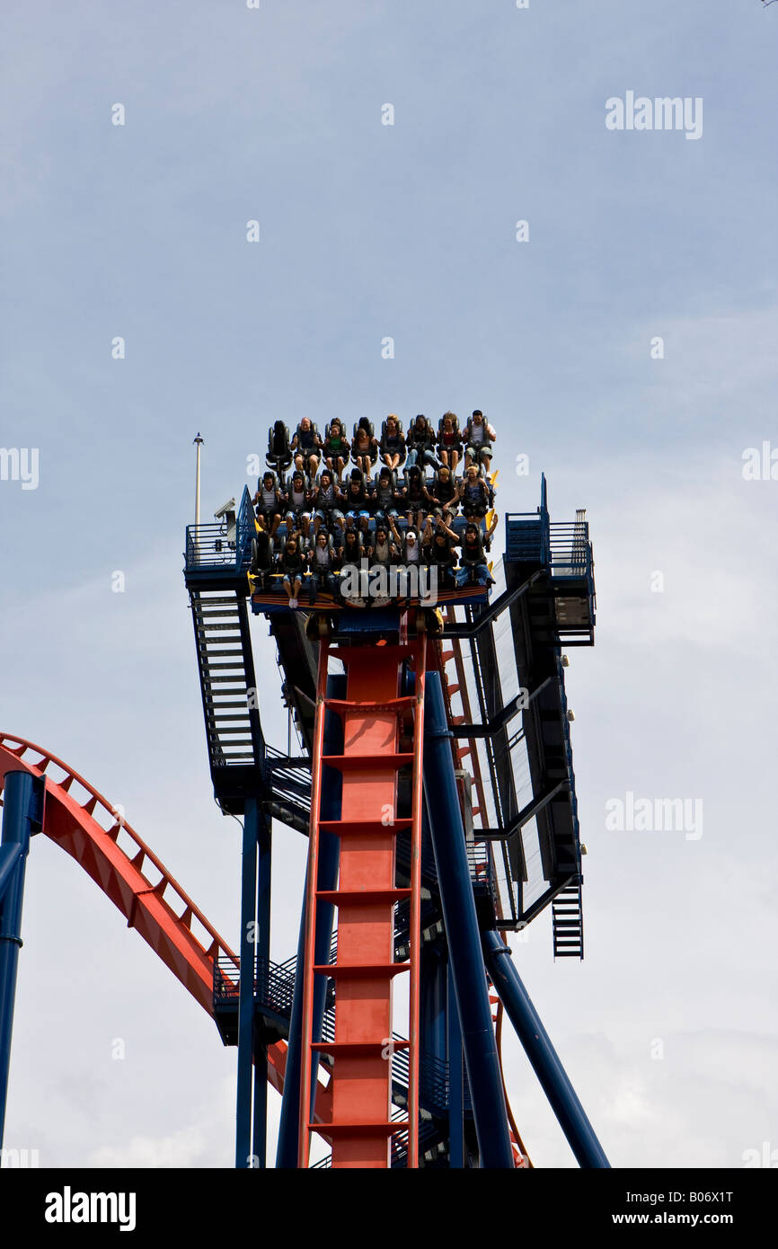 Sheikra Roller Coaster Thrill Ride at Busch Gardens in Tampa Florida Fl ...