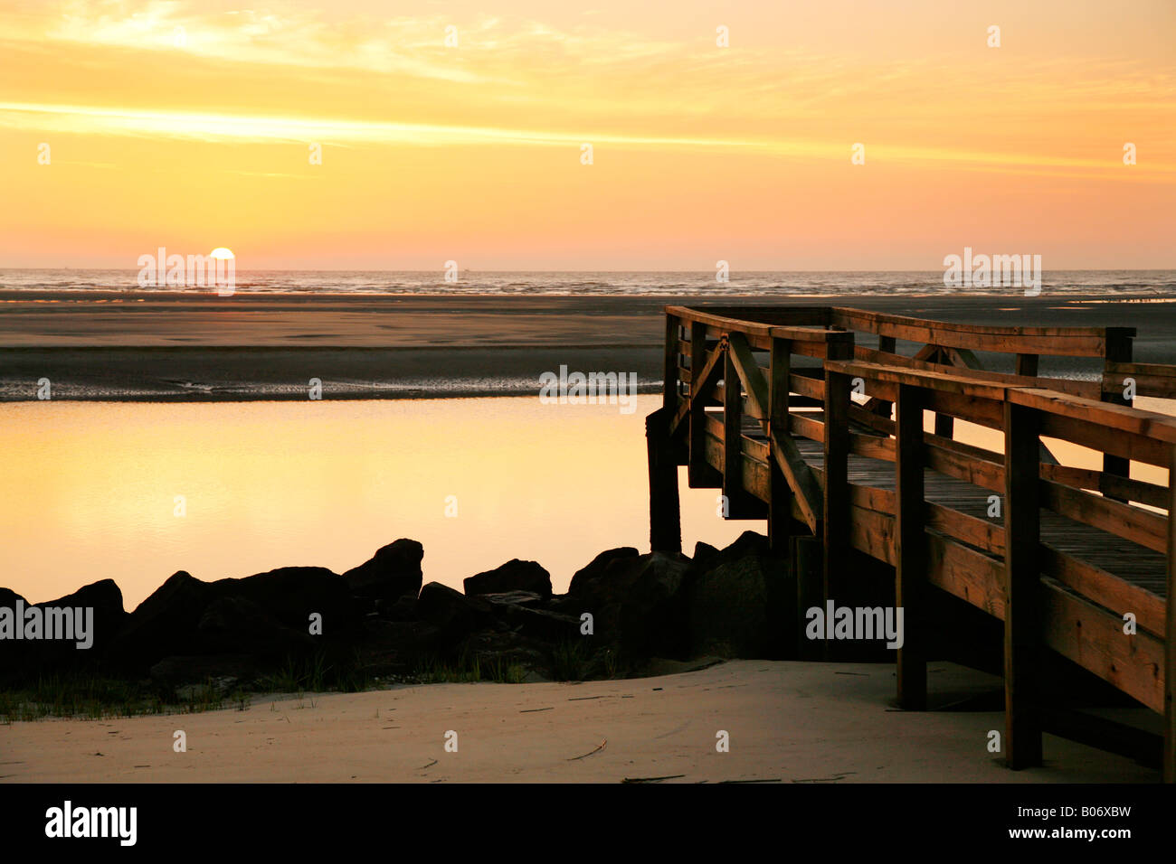 Sunrise, St. Simons Island, Georgia Stock Photo - Alamy