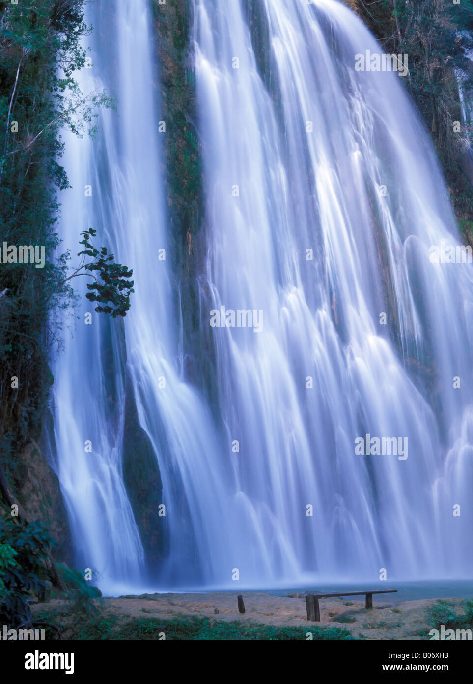El Limon waterfall Samana Peninsula Dominican Republic Stock Photo - Alamy