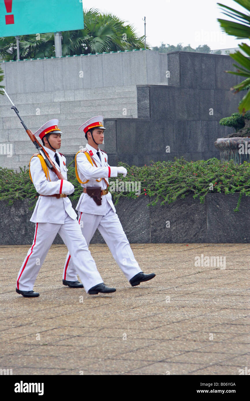 Hanoi Two Guards in White Stock Photo - Alamy