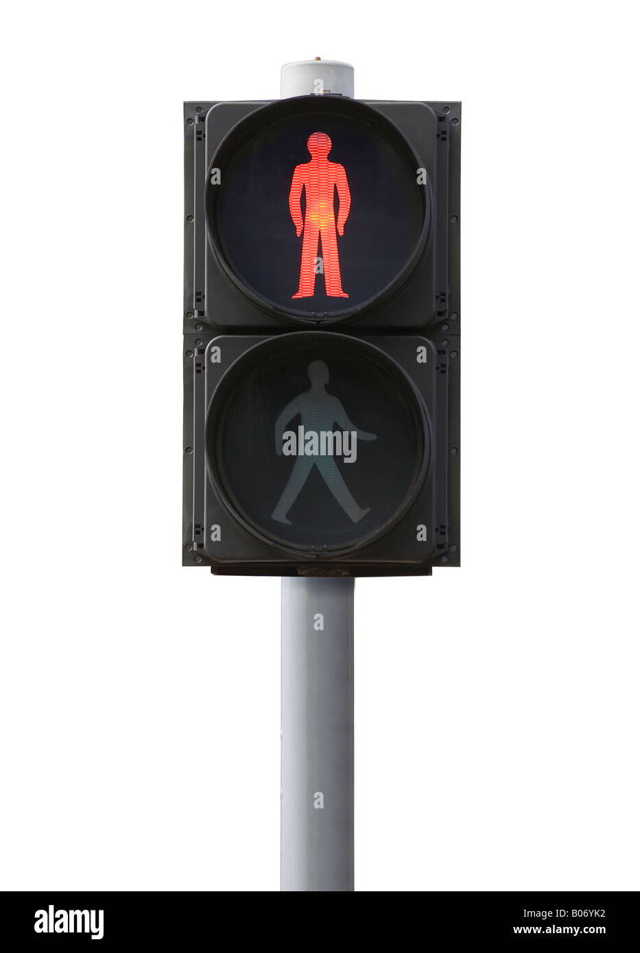 Traffic lights with red crossing man Stock Photo - Alamy