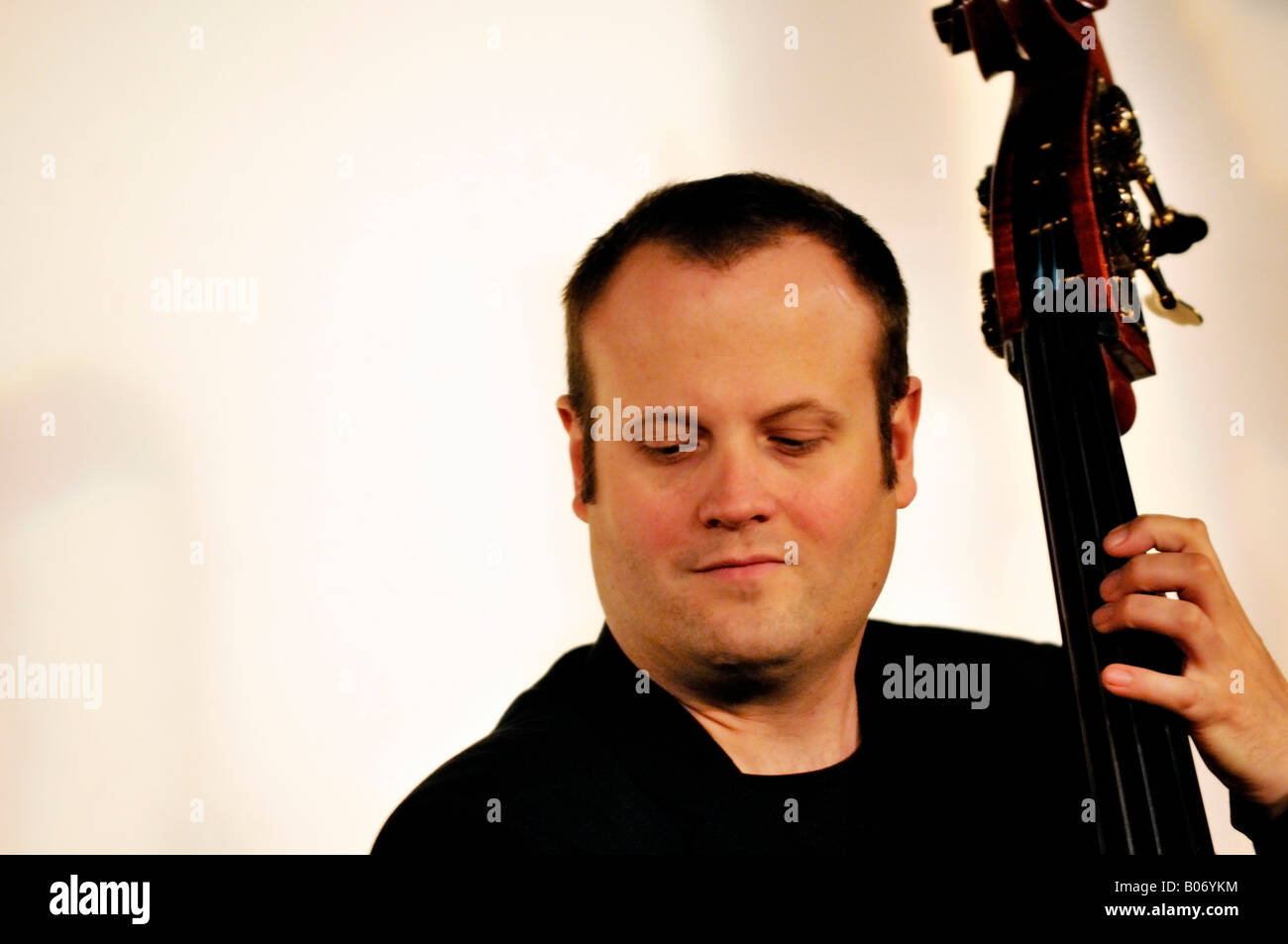 David Chamberlain playing bass at the Concorde Club in Southampton ...