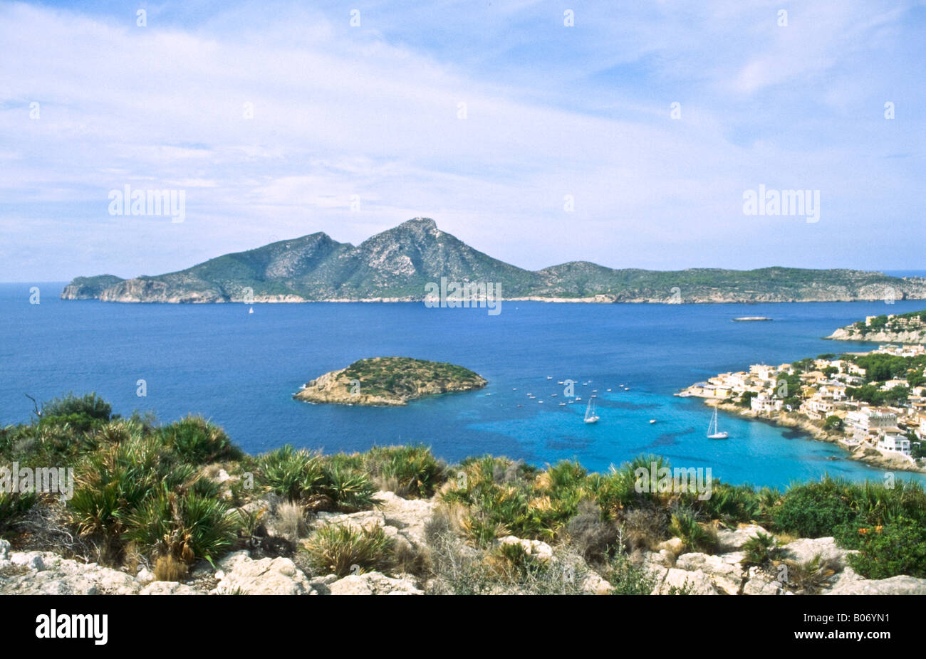 Isla Dragonera and San Telmo Majorca Stock Photo - Alamy