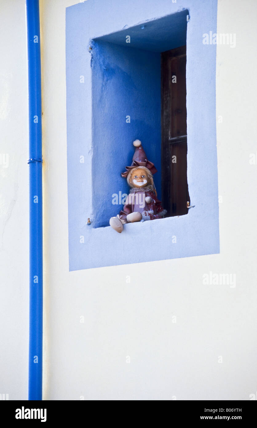 Puppet in a Window Majorca Stock Photo - Alamy